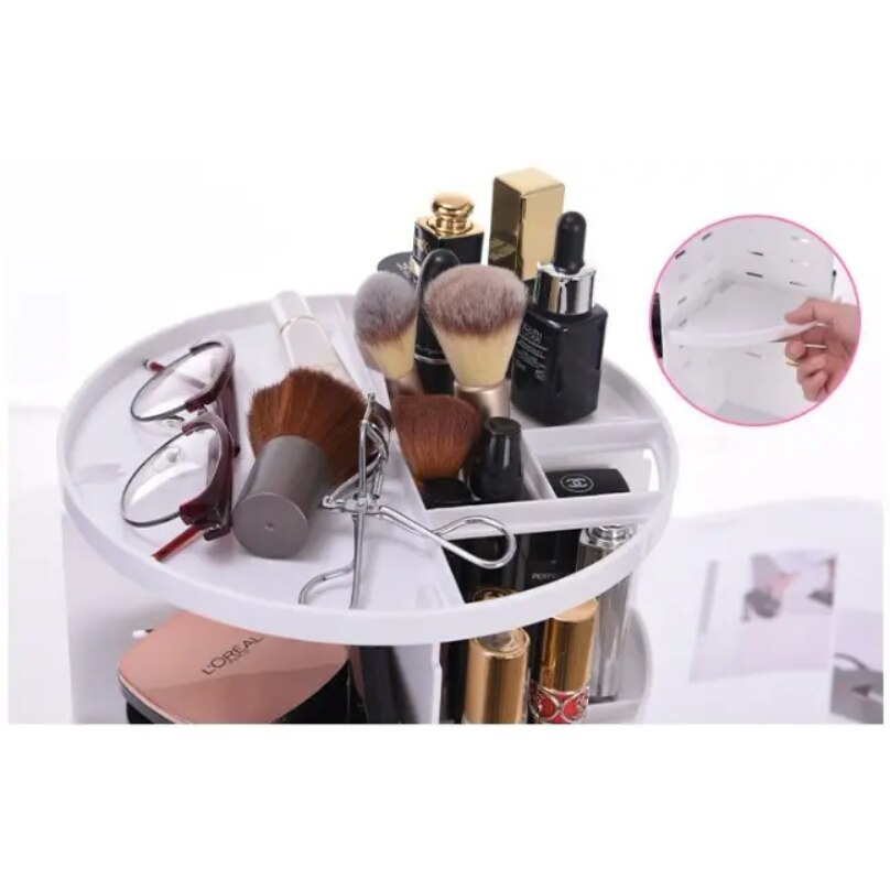 Organizator produse cosmetice, Rotativ 360 de grade, machiaj, plastic ...