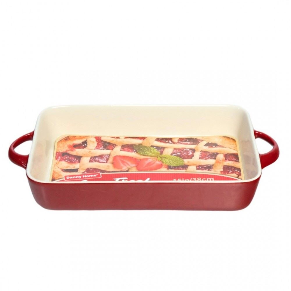 Tava ceramica dreptunghiulara, 39x20x6 cm - eMAG.ro