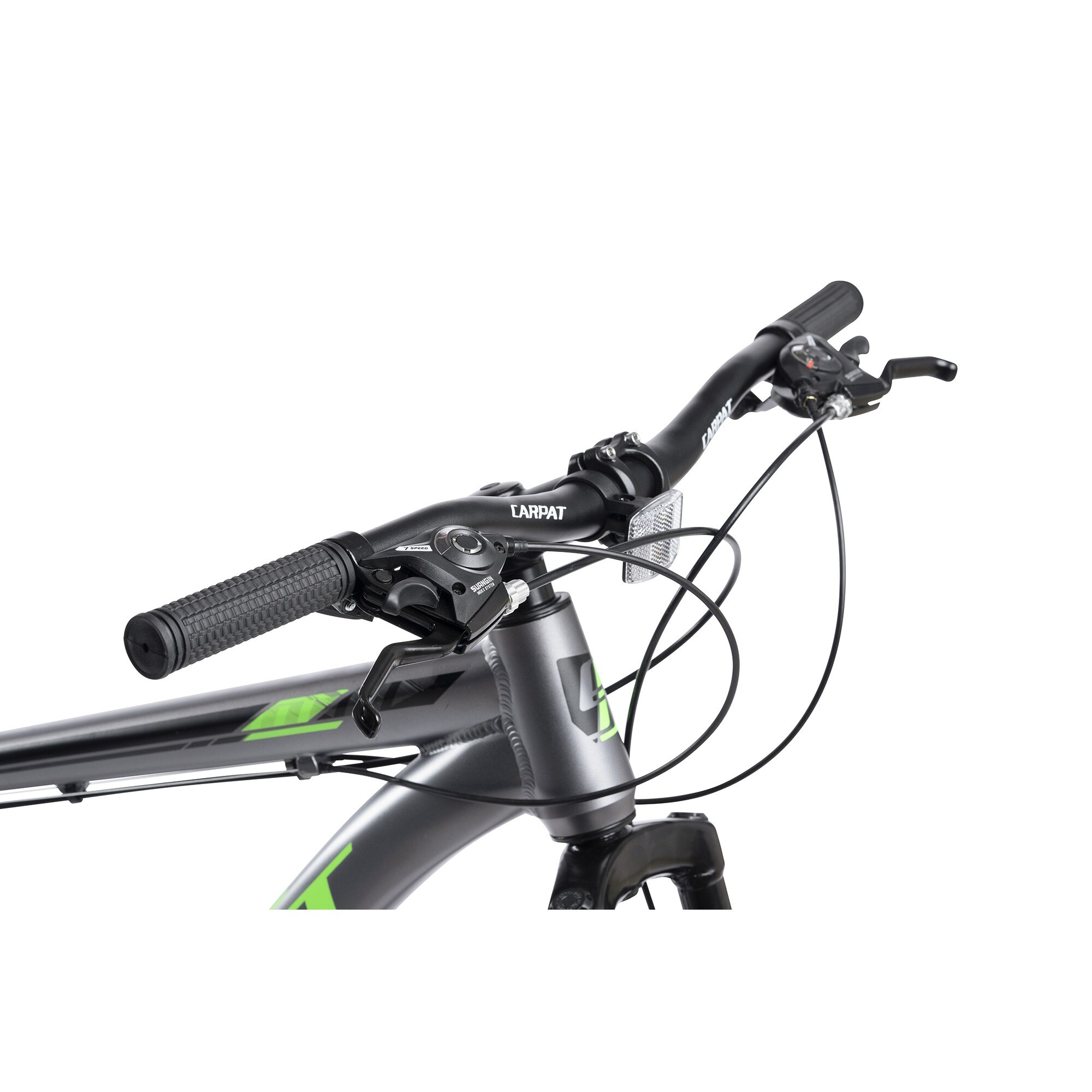Bicicleta MTB-HT CARPAT C2770A Montana, Manete Rotative, 21 Viteze ...