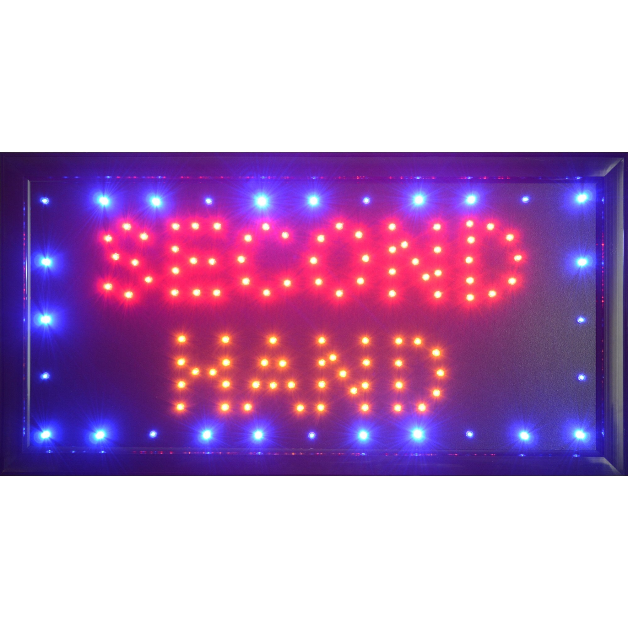 Reclama Luminoasa, Ledstar, Second Hand, de interior, 50 x 25cm - eMAG.ro