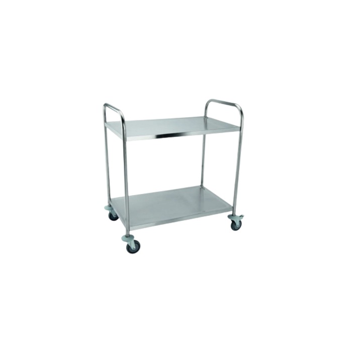 Carucior servire din inox, cu 2 polite - eMAG.ro