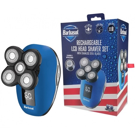 Електрическа зареждаема самобръсначка за глава Barbasol Rechargeable ...
