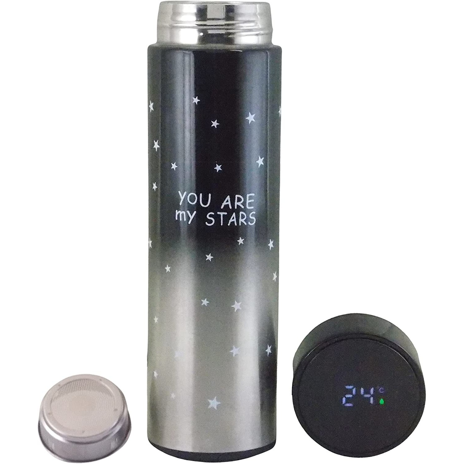 Termos smart cu pereti dublii din inox si afisaj LED, indicator ...