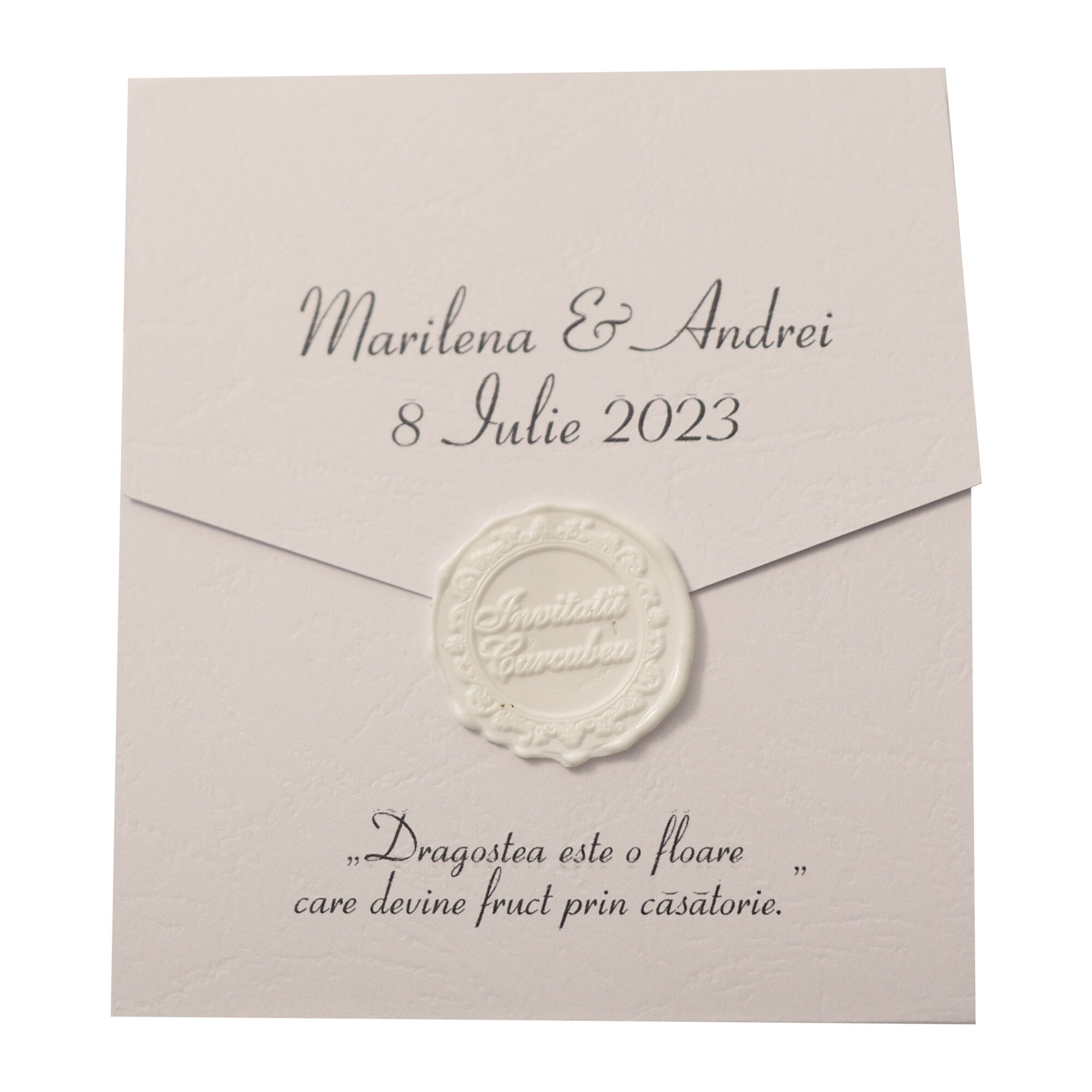 Invitatie de nunta alb si negru - eMAG.ro