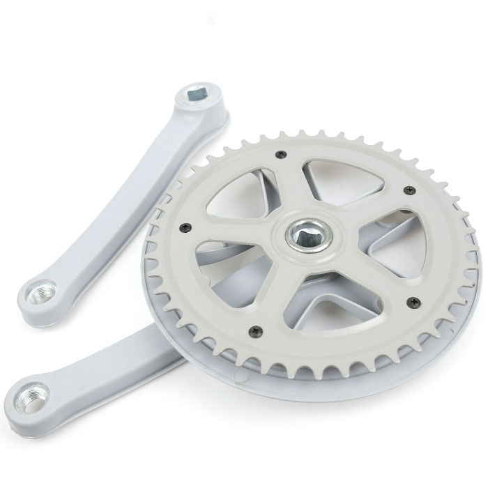 Angrenaj pedalier 1 foi, Otel, 1/2''x3/32", 38T, Argintiu - eMAG.ro