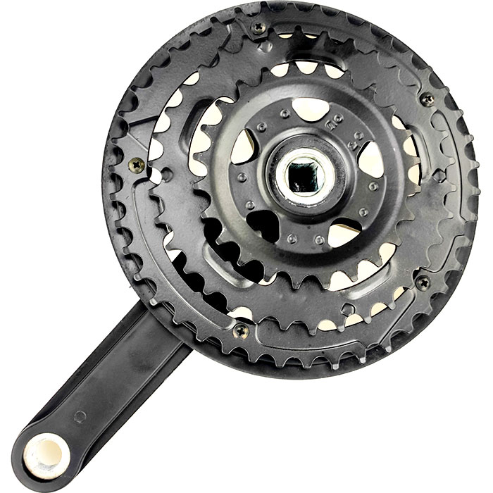 Angrenaj pedalier 3 foi, Otel, 42/34/24T, 170mm, Negru - eMAG.ro