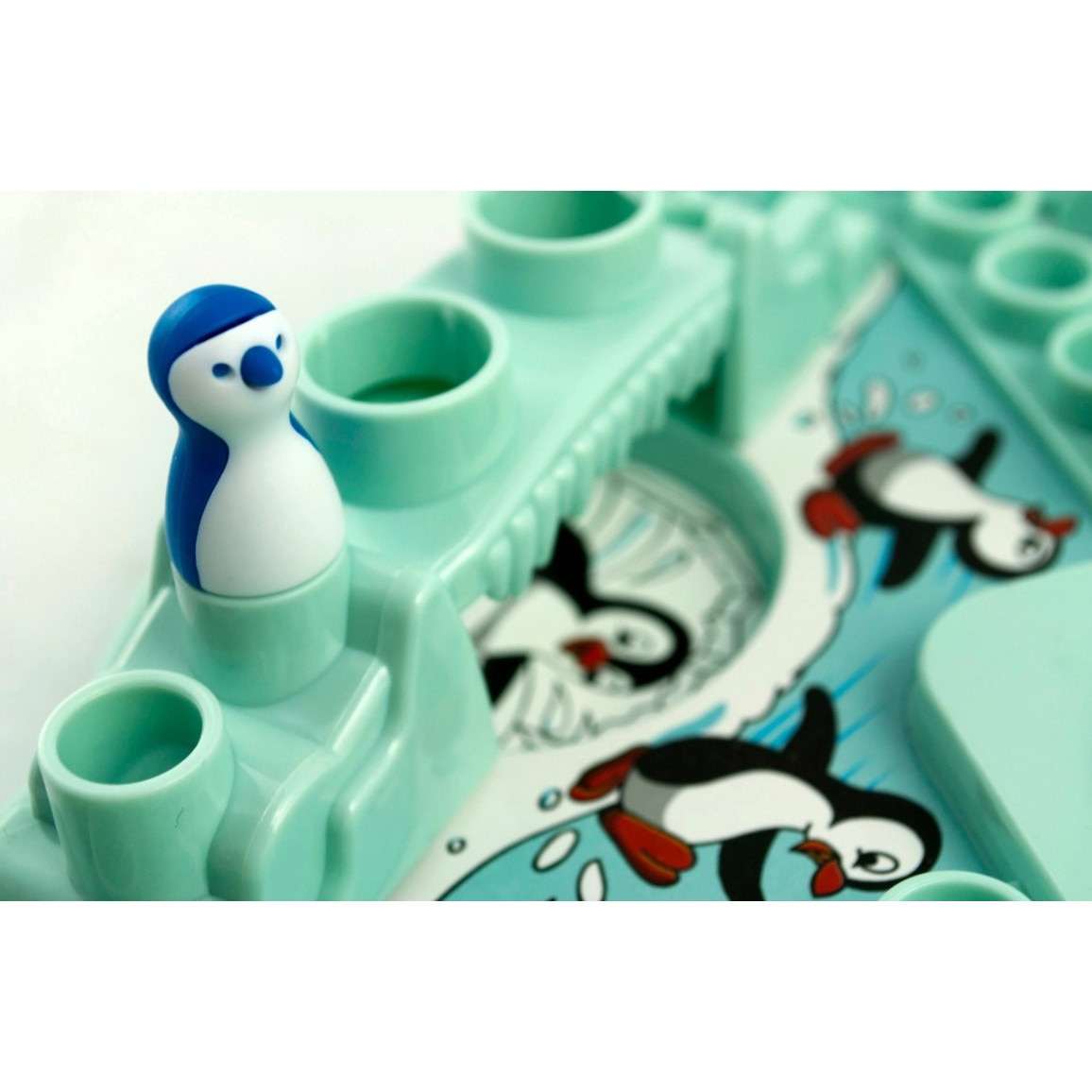 Set joc de familie Cursa de pinguini iMK®, pinguini pe gheata in ...