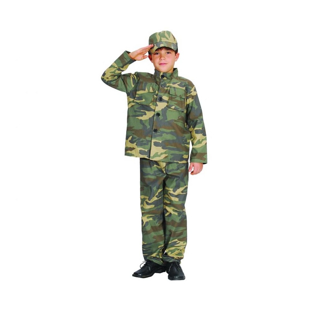 Costum carnaval soldat pentru copii 7-8 ani 120/130 cm - eMAG.ro