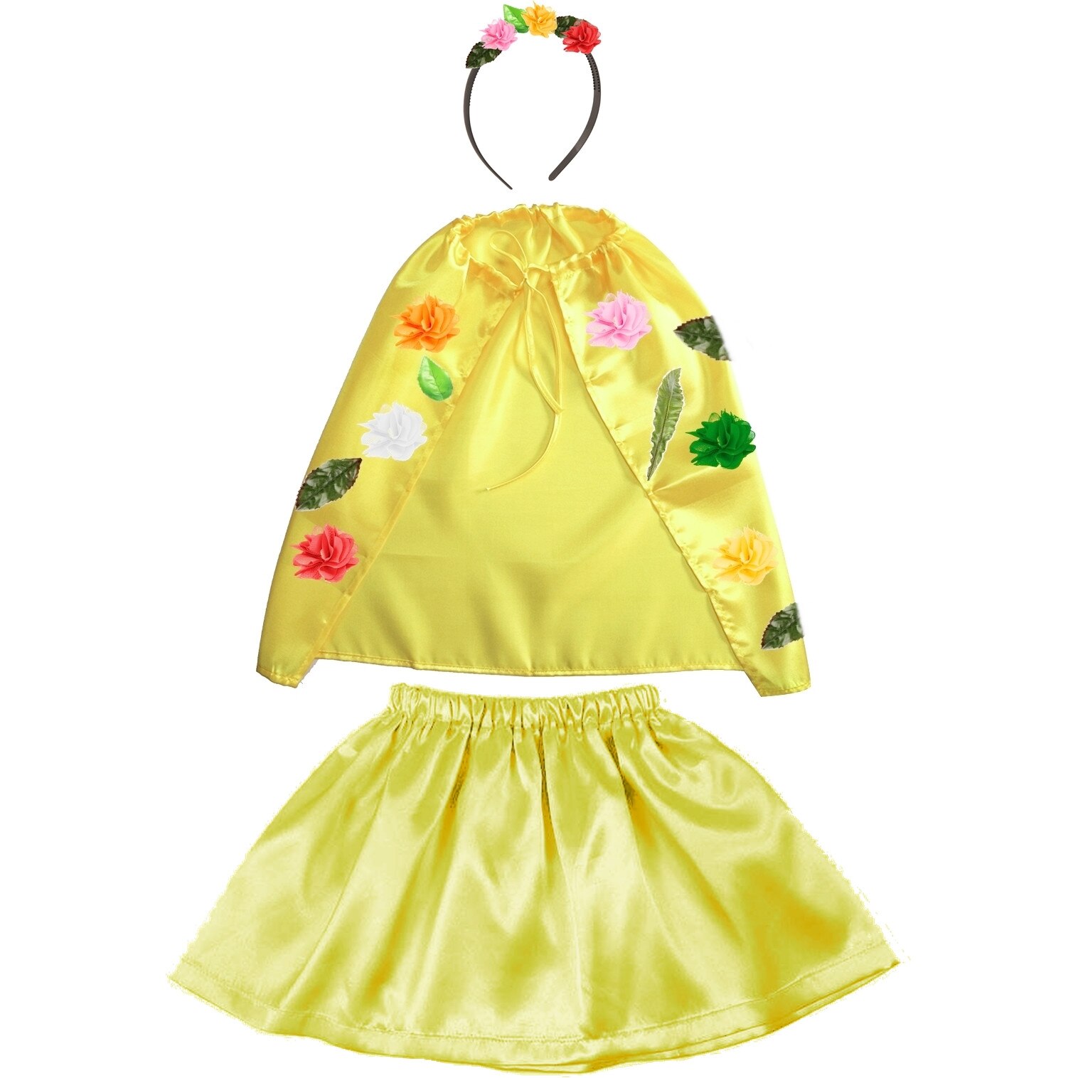 Costum Zana Vara 3 piese, 7-10 ani, 130-140cm, galben - eMAG.ro