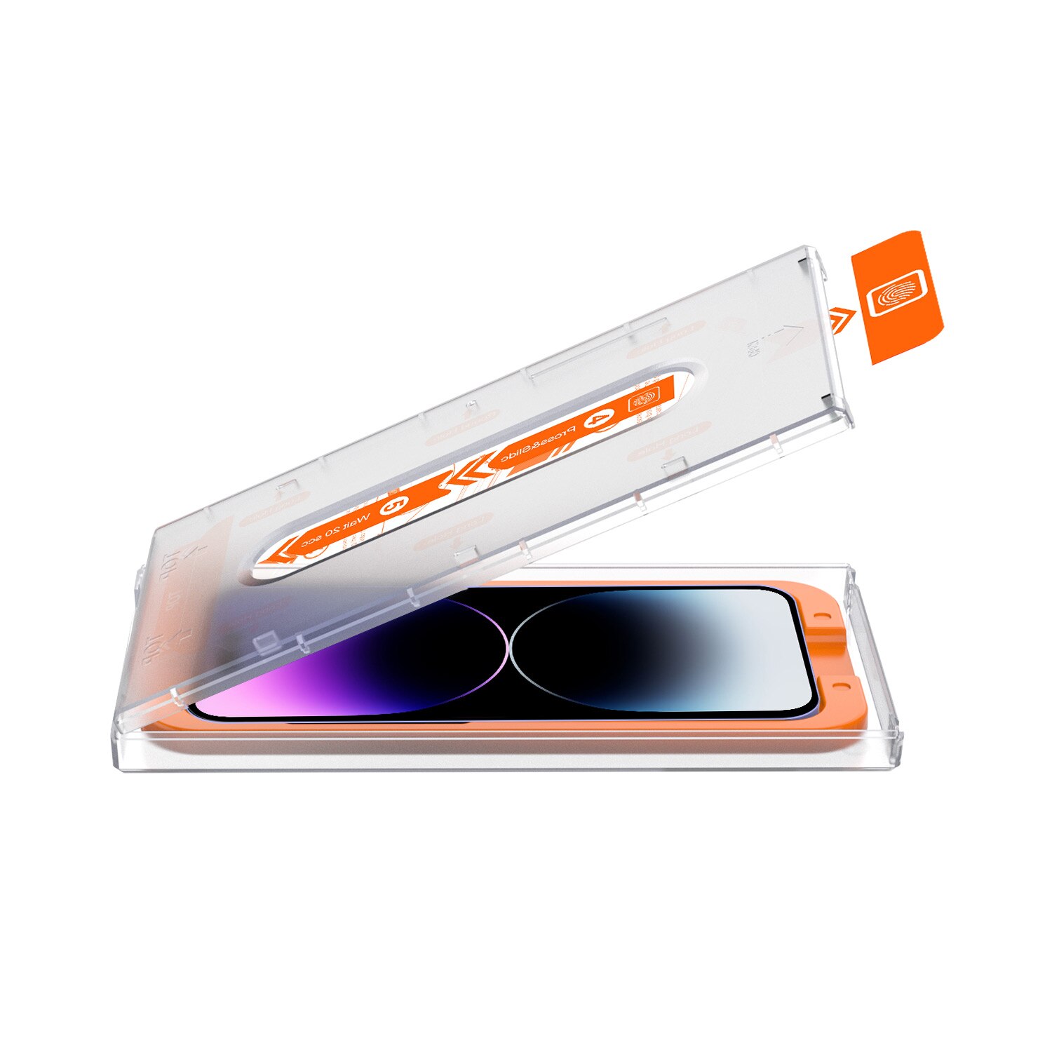 Set 2 folii de telefon cu aplicator, Mohave, Compatibil cu iPhone 12 ...