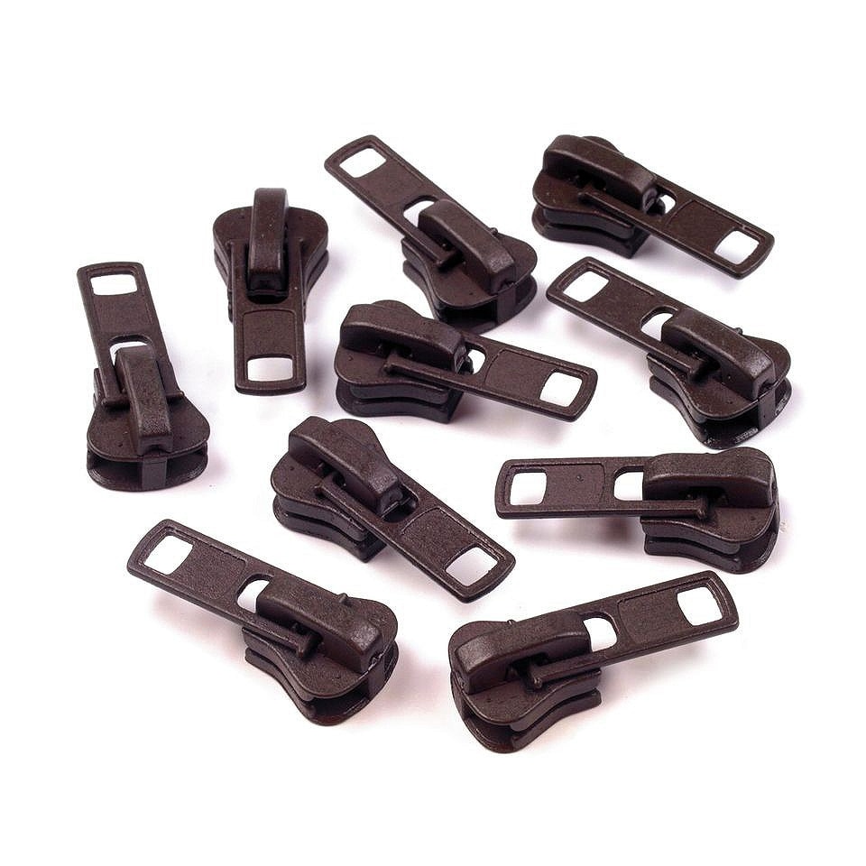 Cursor metalic pentru fermoar injectat 8 mm Maro ciocolatiu - eMAG.ro