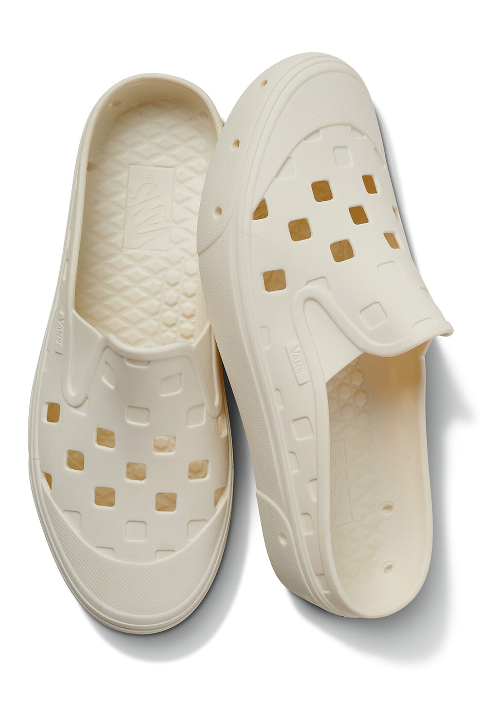 Vans, Perforált papucs, Csontszín, 5 - eMAG.hu