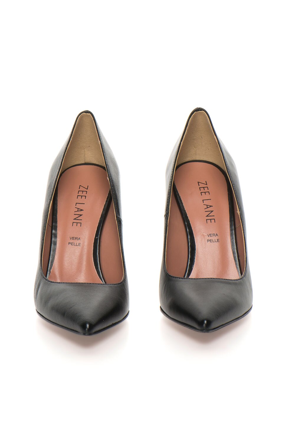 Zee Lane Kожени обувки в черно с остър връх 39 - eMAG.bg