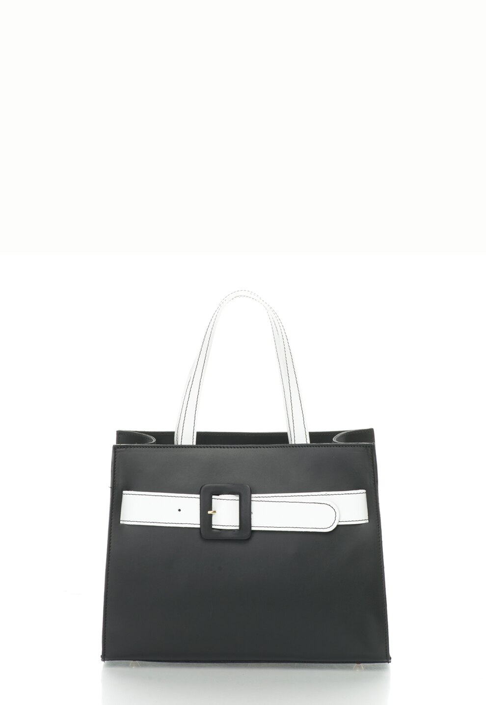 Zee Lane Collection Кожена чанта с каишка с тока - eMAG.bg