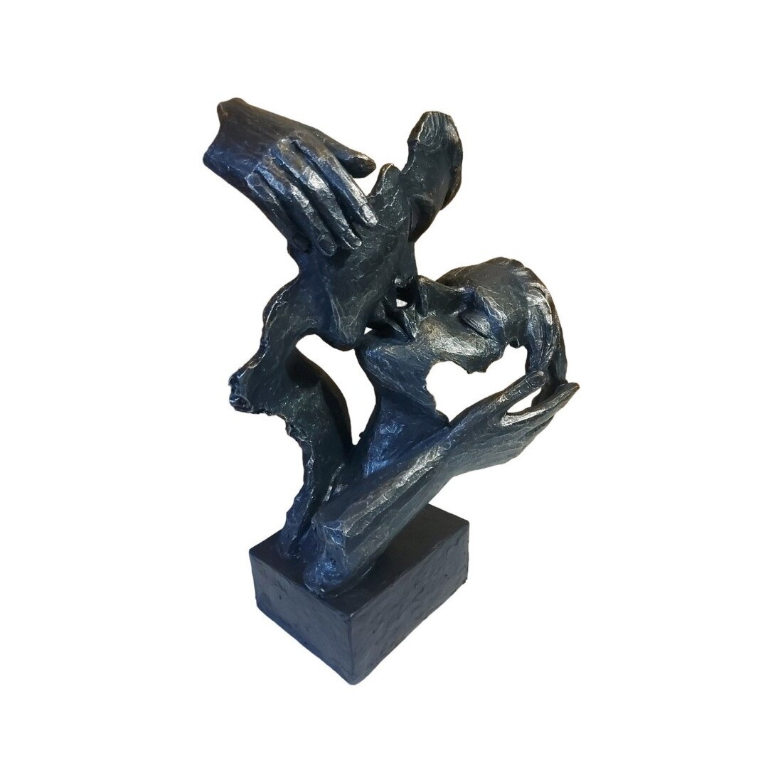 Statueta Decorativa Masca, Indragostiti, Negru, 27 cm, 065SX - eMAG.ro