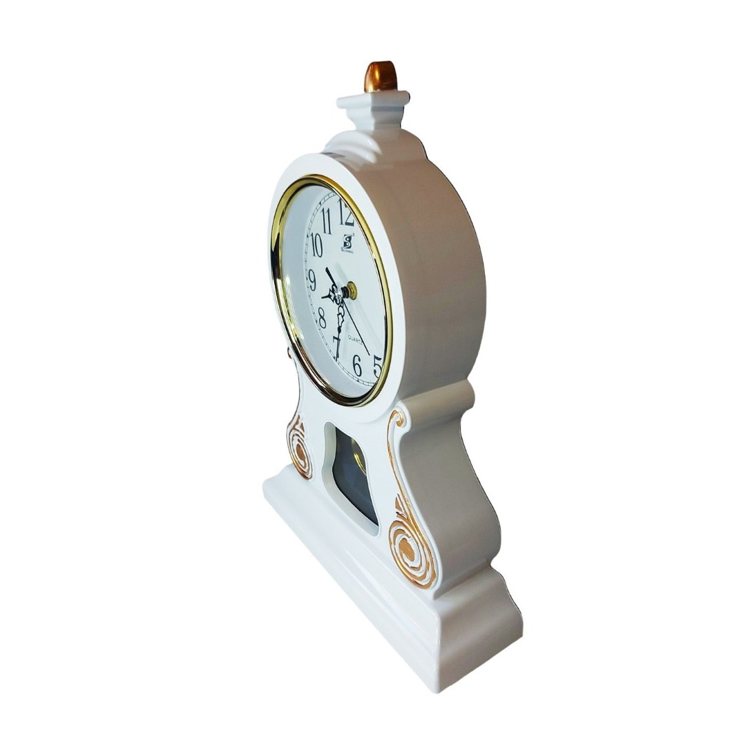 Ceas de masa cu pendul, Boem, Alb, 38 cm, 2770BB - eMAG.ro