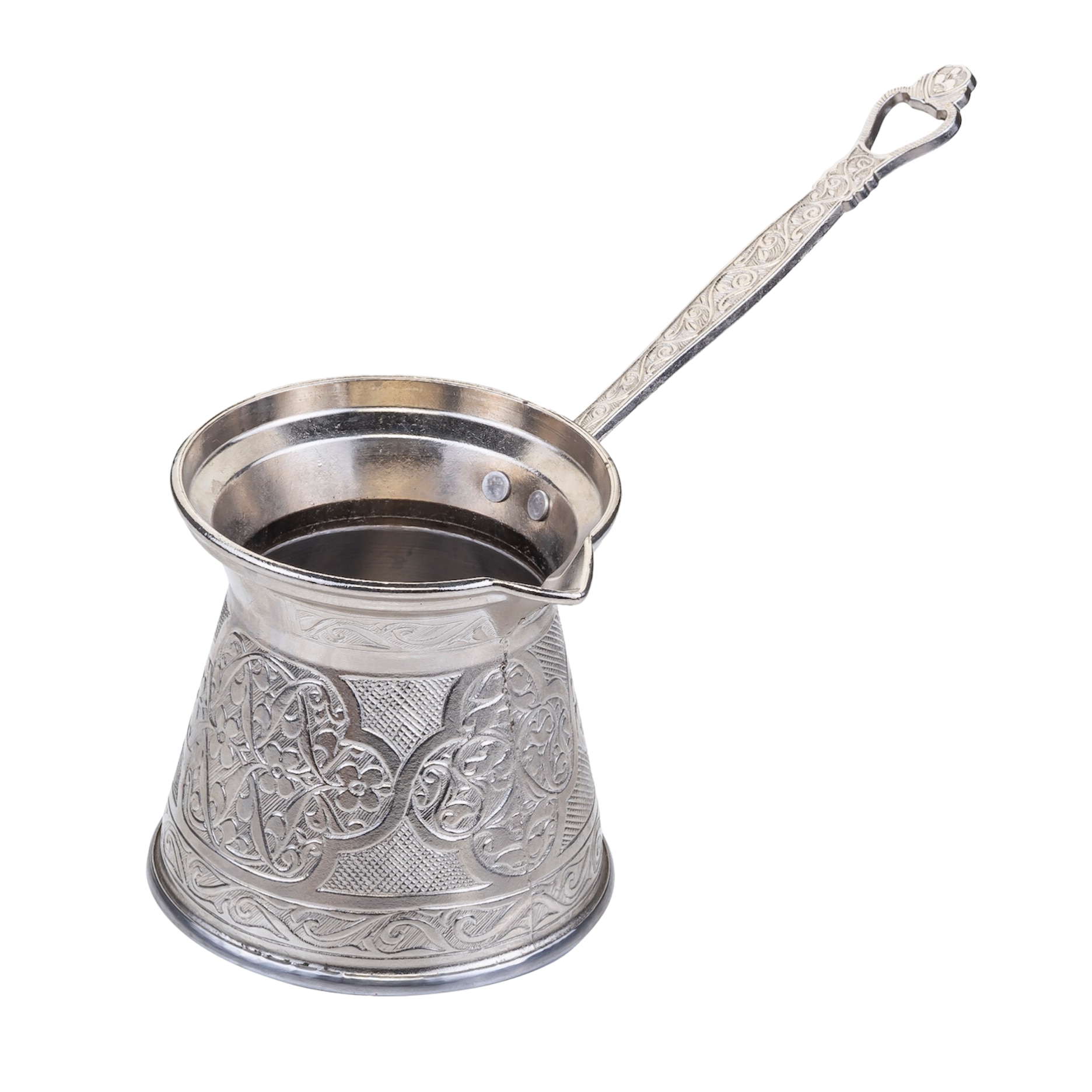 Ibric cafea turceasca in stil otoman, AYVALI Cezve, Zamac si Inox ...