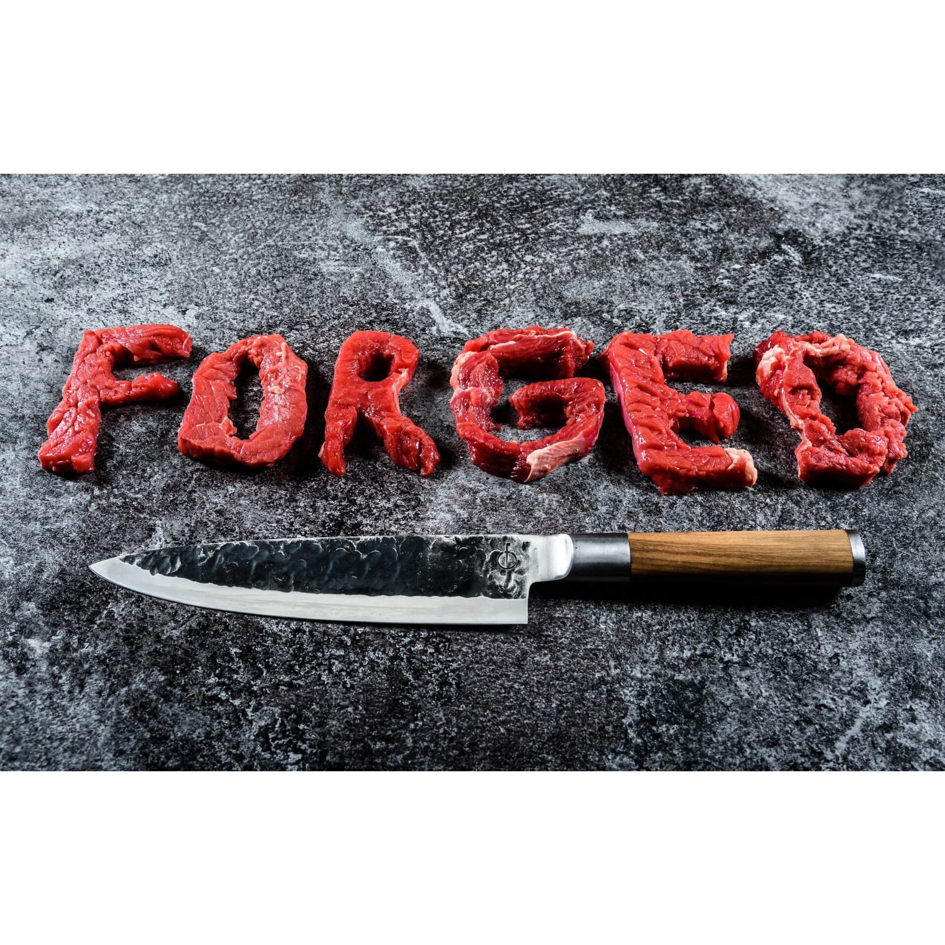 Cutit de bucatar, Forged, Inox, 20.5 cm, Maro - eMAG.ro