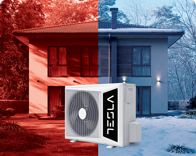 Tesla Multisplit Klímarendszer, 18000 BTU kültéri egység, 1 x 12000 BTU ...