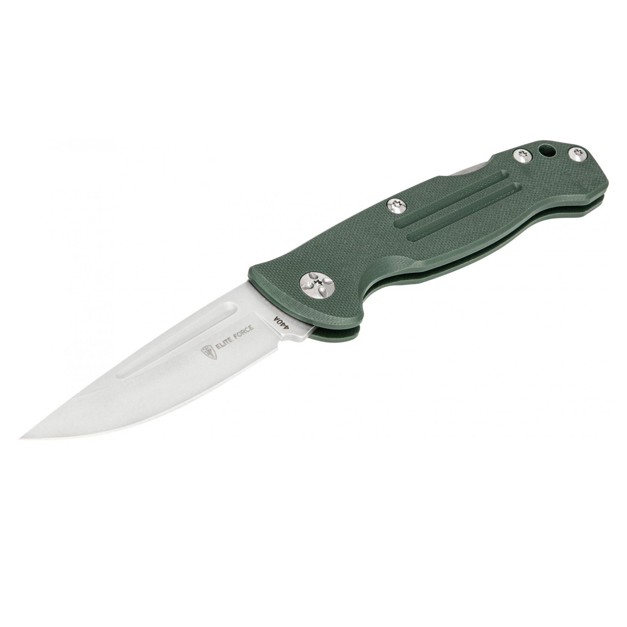 Cutit pliabil, Elite Force, Inox, 8.4 cm, Verde - eMAG.ro
