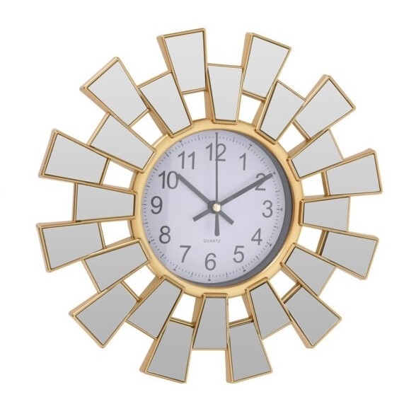 Set ceas de perete cu oglinzi 25cm - eMAG.ro