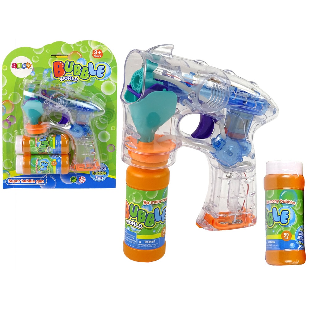 Pistol baloane de sapun, Lean Toys, Plastic, Multicolor - eMAG.ro