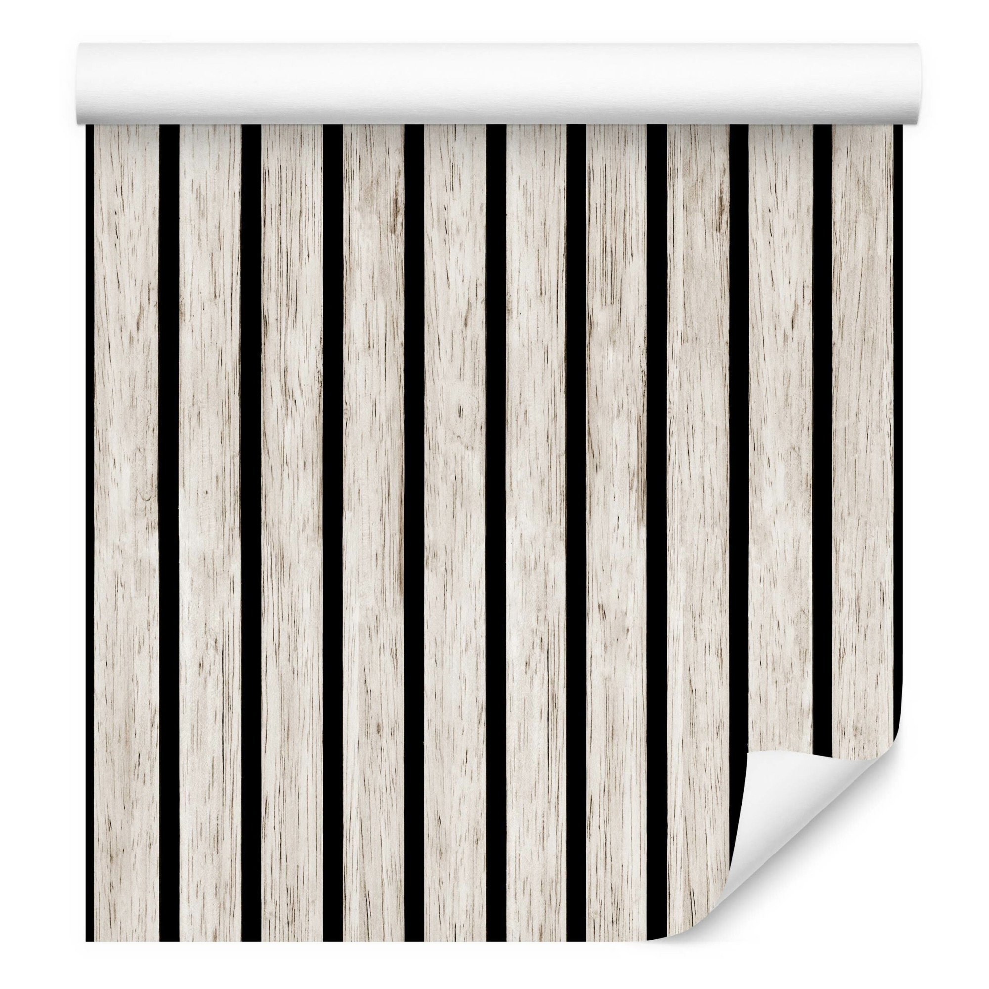 Tapet 3D pentru Perete Lamele Lemn 53cm x 300cm Vlies, Design modern ...