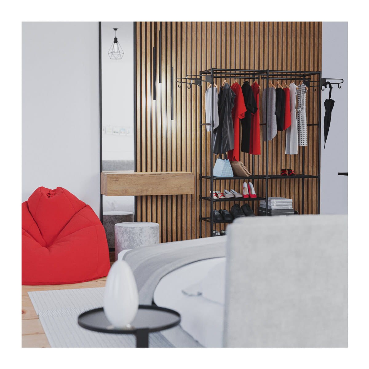 Suport pentru umerase stander haine, din Otel, Keeper 4.0, 6 rafturi, 8 ...