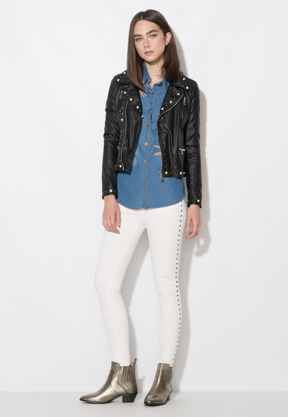 Zee Lane Denim Черно яке с метални капси S - eMAG.bg