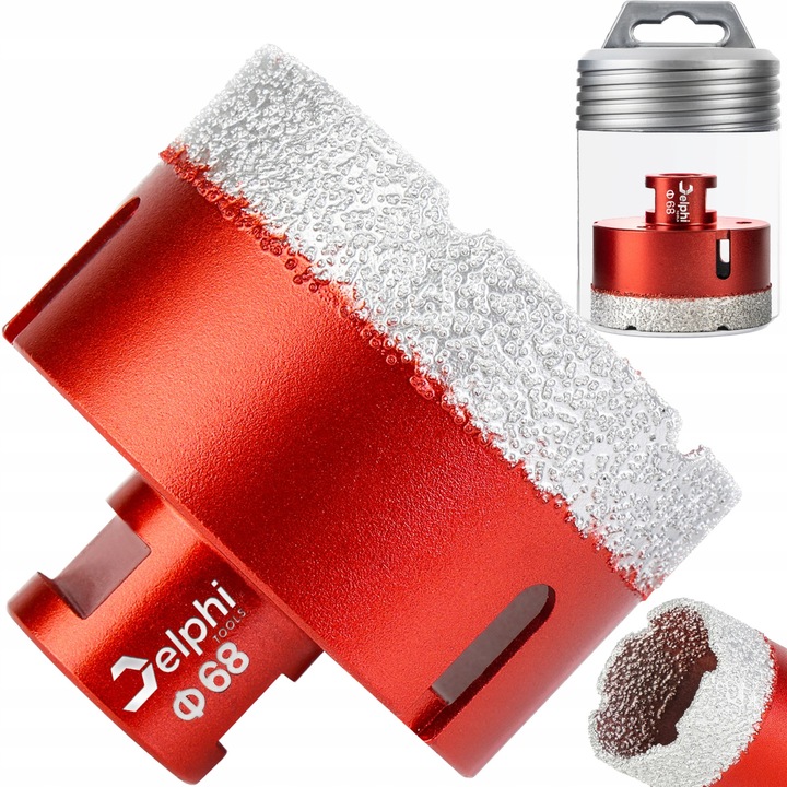 Carota diamantata Delphi TOOLS 68 mm filet M14 pentru gresie faianta ...