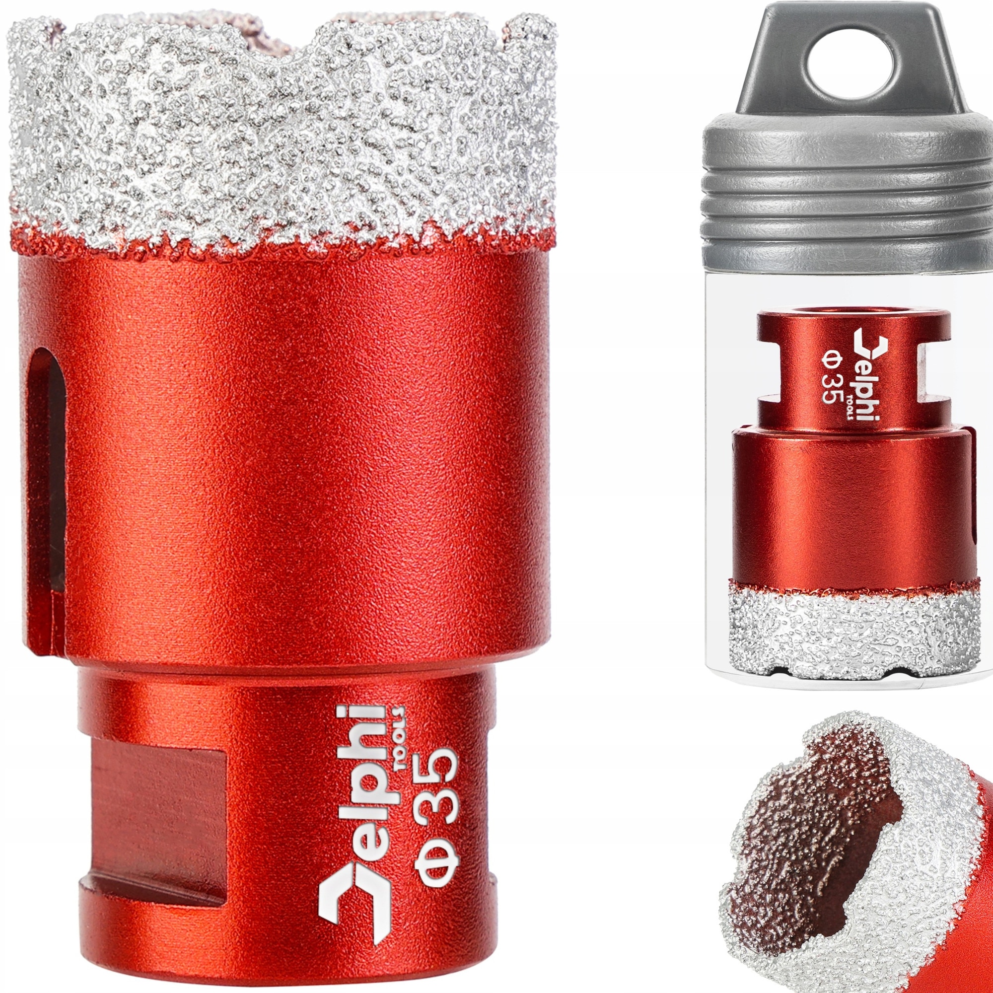 Carota diamantata Delphi TOOLS 35 mm filet M14 pentru gresie faianta ...