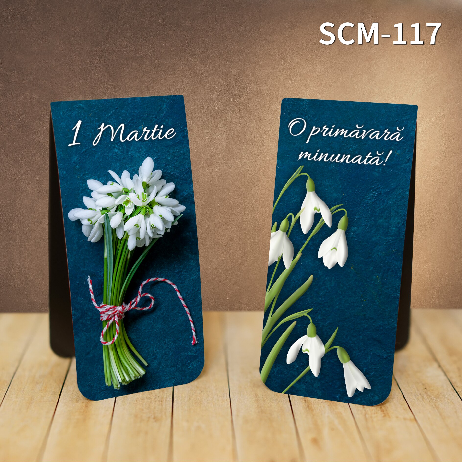 Semn de carte magnetic Martisor 1 Martie Ghiocei - eMAG.ro