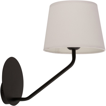 Aplica Sigma, Lisbon, Otel/Textil, E27, 34 x 19.5 x 32 cm, Negru/Alb ...