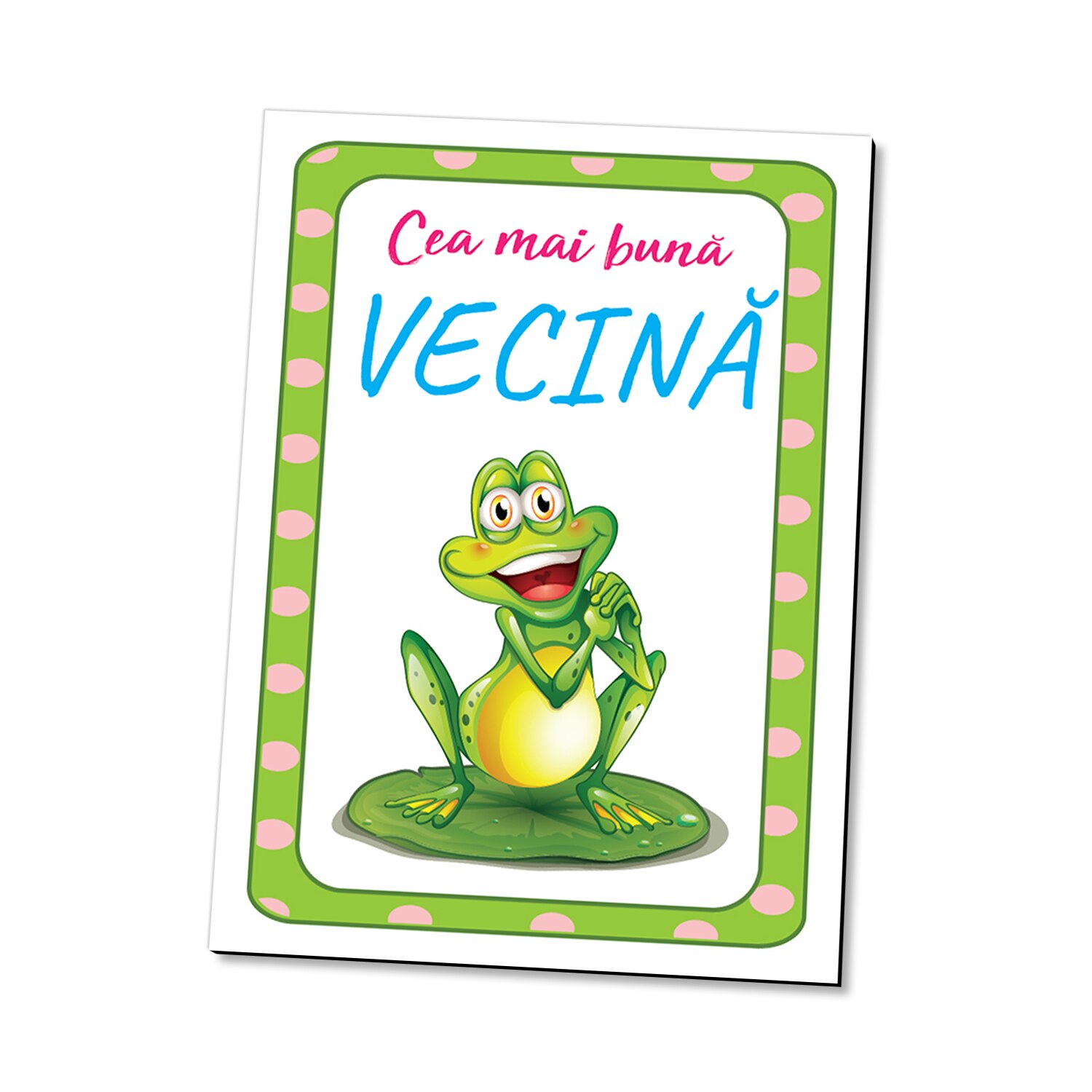 Magnet frigider cu textul Cea mai buna vecina - eMAG.ro