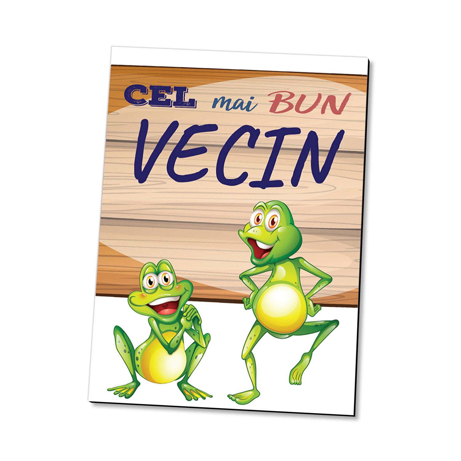 Magnet frigider cu textul Cel mai bun vecin - eMAG.ro