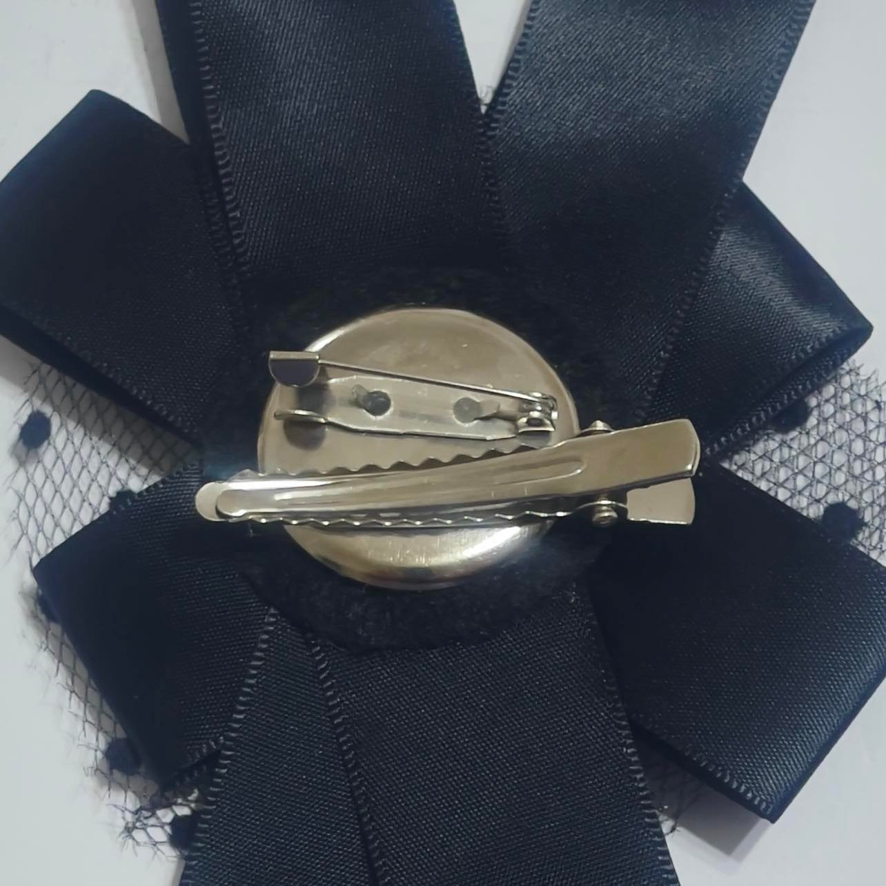 Brosa tip jabou, Handmade, Statement, 2 in 1, Clips par, Cu dantela ...