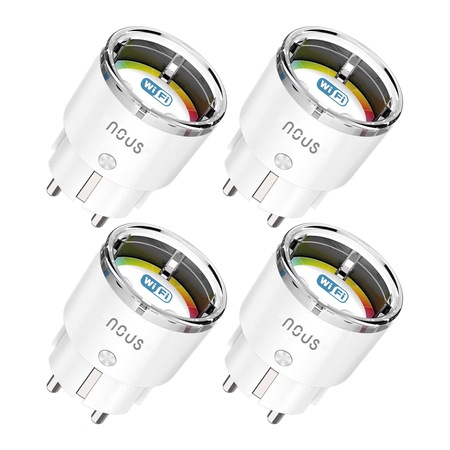 Pachet 4 prize inteligente Nous A1, Wi-Fi, 15A, Monitorizare consum ...