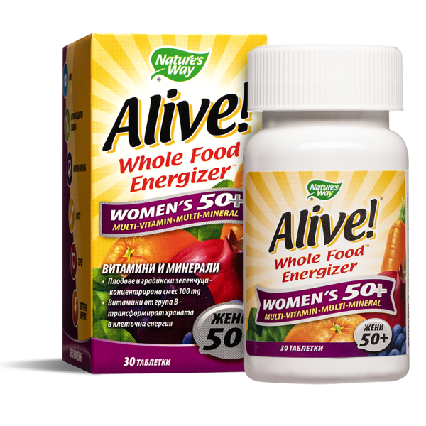 Хранителна добавка Nature’s Way, Alive! Women's 50+, Алайв ...
