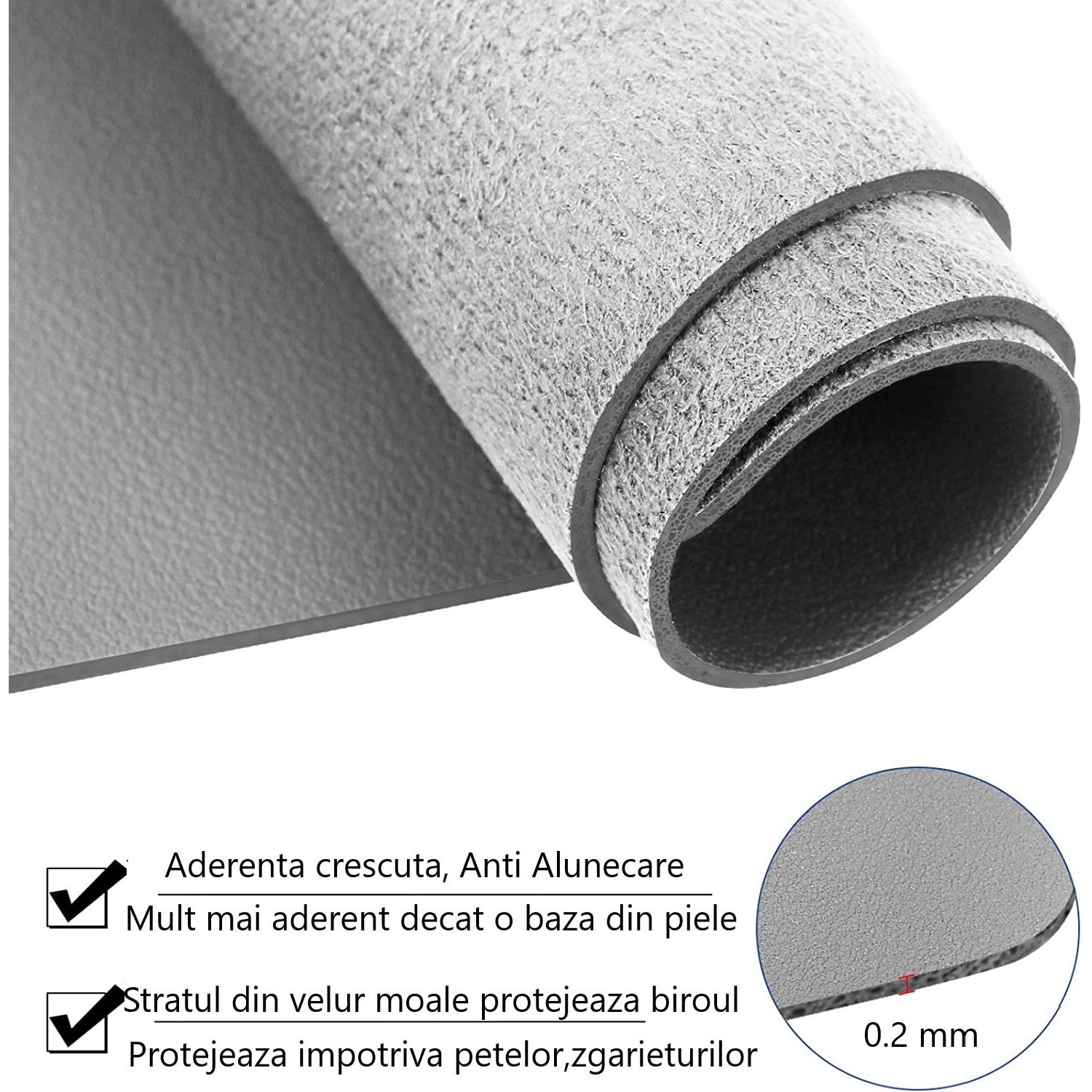 Mapa de Birou, Freya XXL, 90 x 45 CM, Piele PU, Cu 1 Fata ...