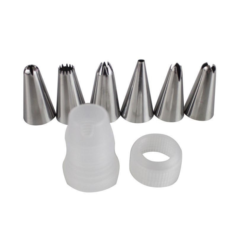 Set 8 forme pentru ornat prajituri, pos silicon, Anais Tailor - eMAG.ro