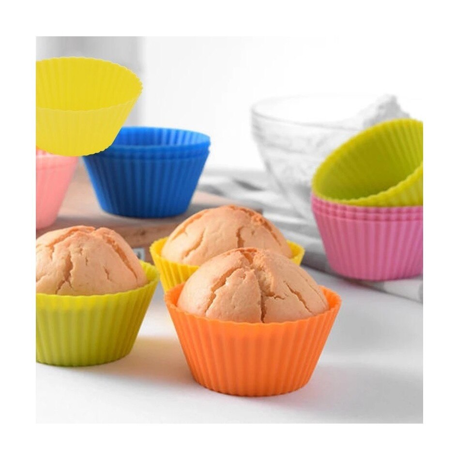 Szilikon muffin forma, 24 üregű, többszínű, 6 cm, 305COF - eMAG.hu