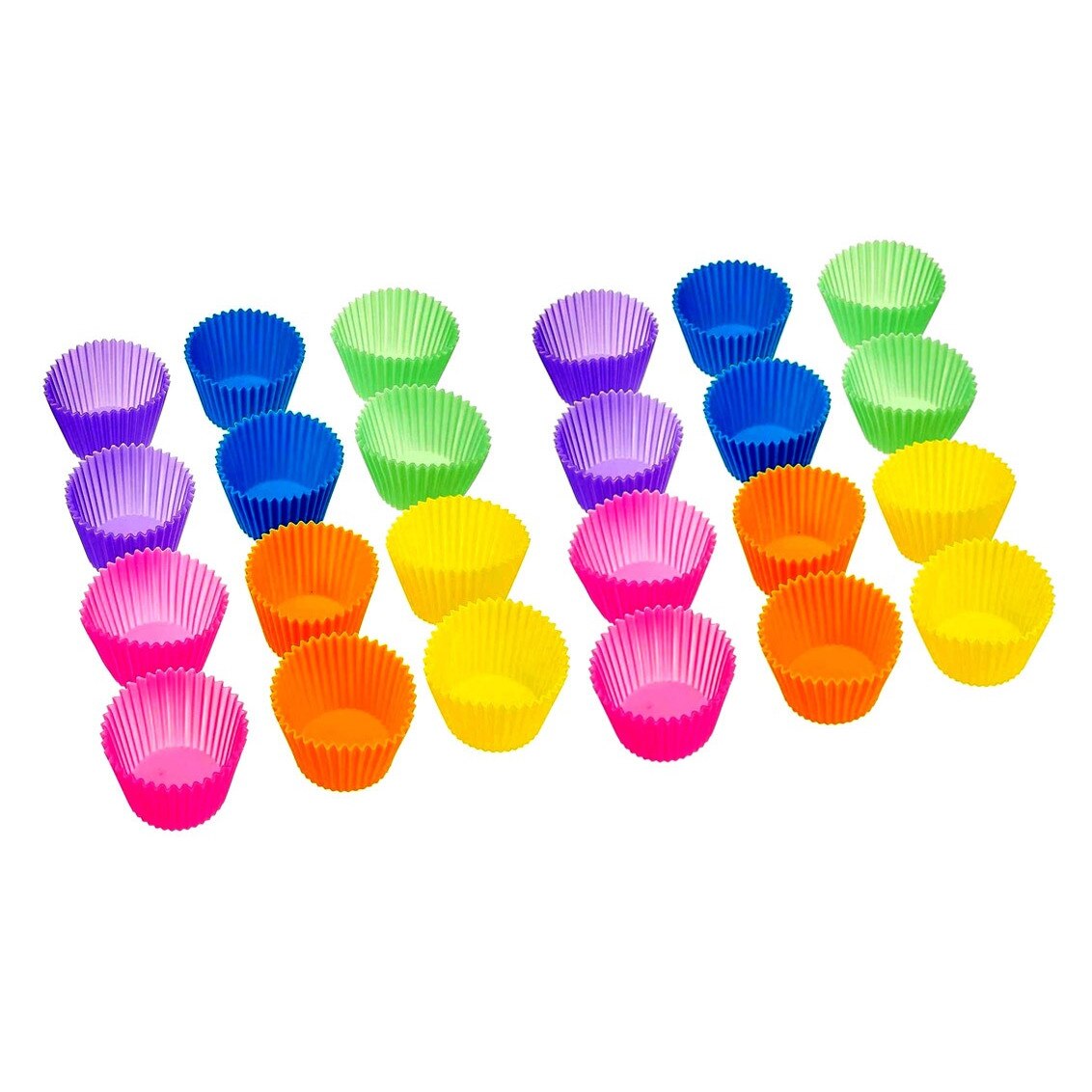 Szilikon muffin forma, 24 üregű, többszínű, 6 cm, 305COF - eMAG.hu