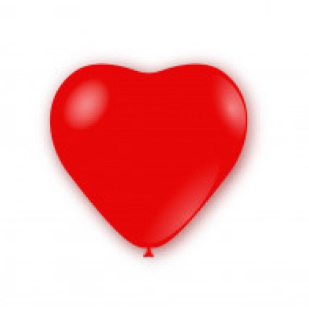 Set 25 baloane latex inimi rosii 12 cm - eMAG.ro