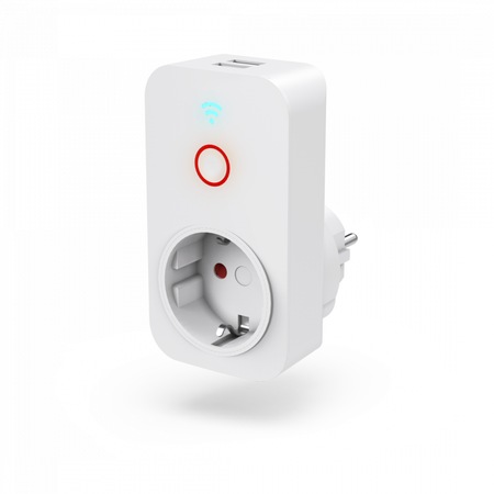 Смарт конктакт HAMA, WiFi, Управление с глас, Приложение, 2 USB порта ...