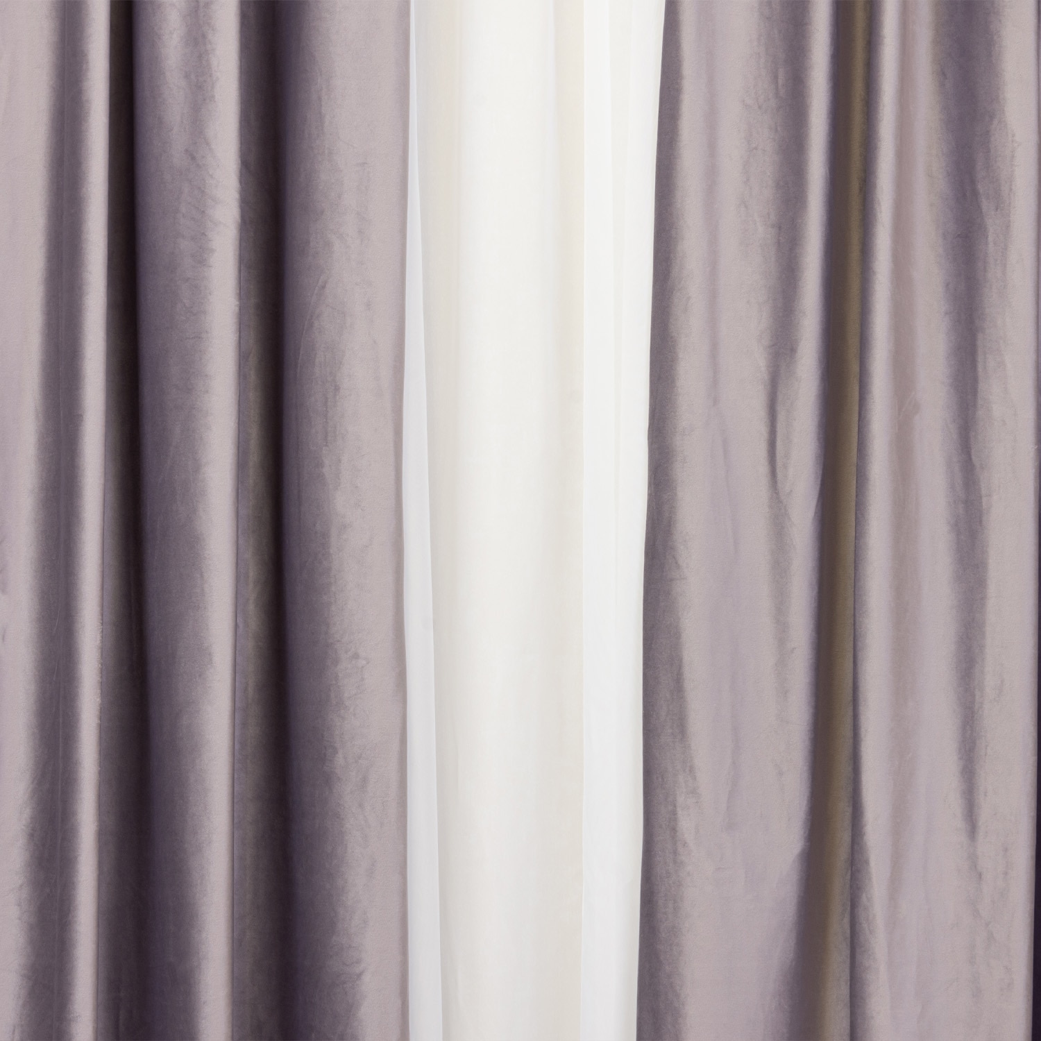 Set 2 draperii Hiko COMFY catifea gri movuliu 2x400x260cm, cu rejansa ...