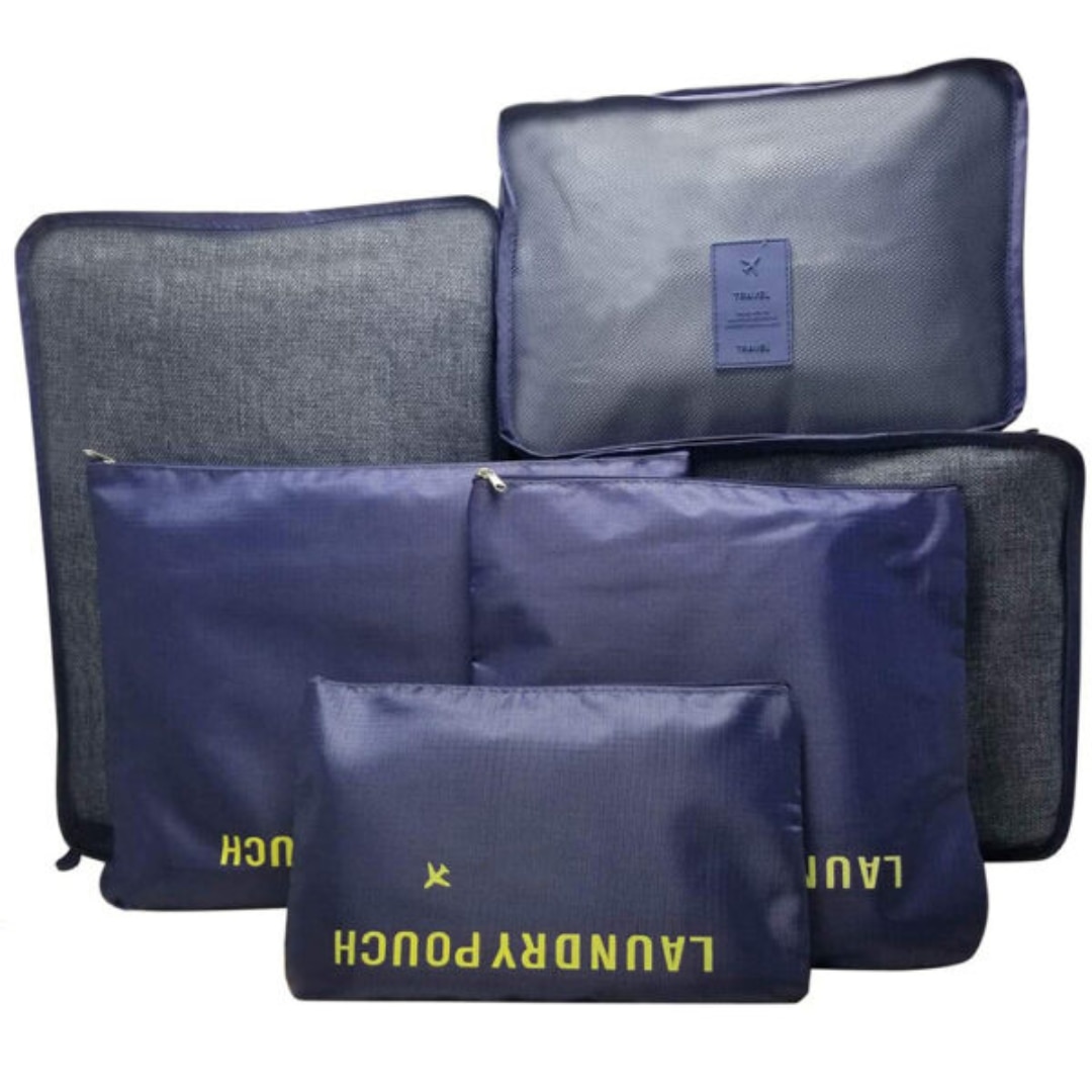 Set 6 huse organizare bagaj Bootic®, 6 marimi diferite de organizator ...