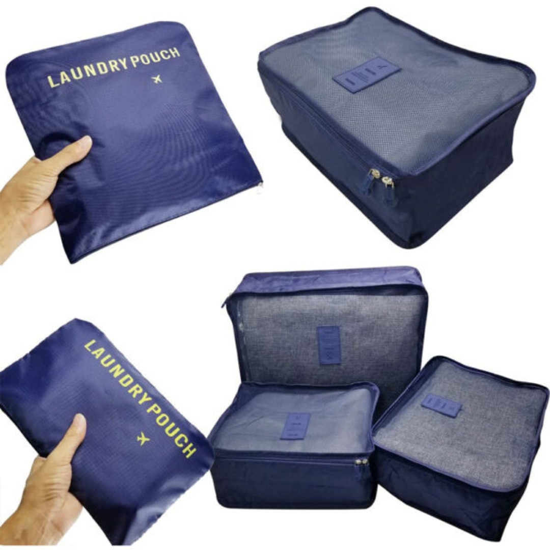 Set 6 huse organizare bagaj Bootic®, 6 marimi diferite de organizator ...