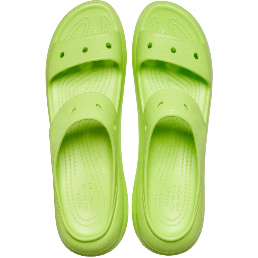 Saboti De Dama Platforma, Crocs, Classic Crush Sandal, Verde1 - eMAG.ro