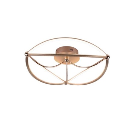 Plafoniera de tavan, Trio, Metal, Lumina LED, Auriu - eMAG.ro