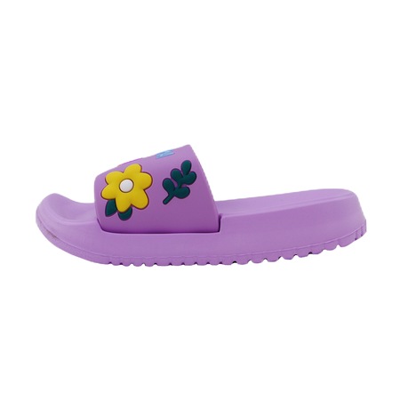 Papuci pentru copii, imprimeu floral, F302, mov, 35 EU - eMAG.ro